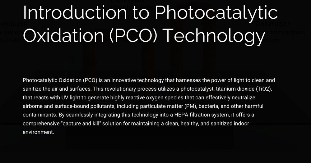 PRE ORDER: Capture & Kill Air and Surface Sanitizer: HEPA + PCO + Plas ...